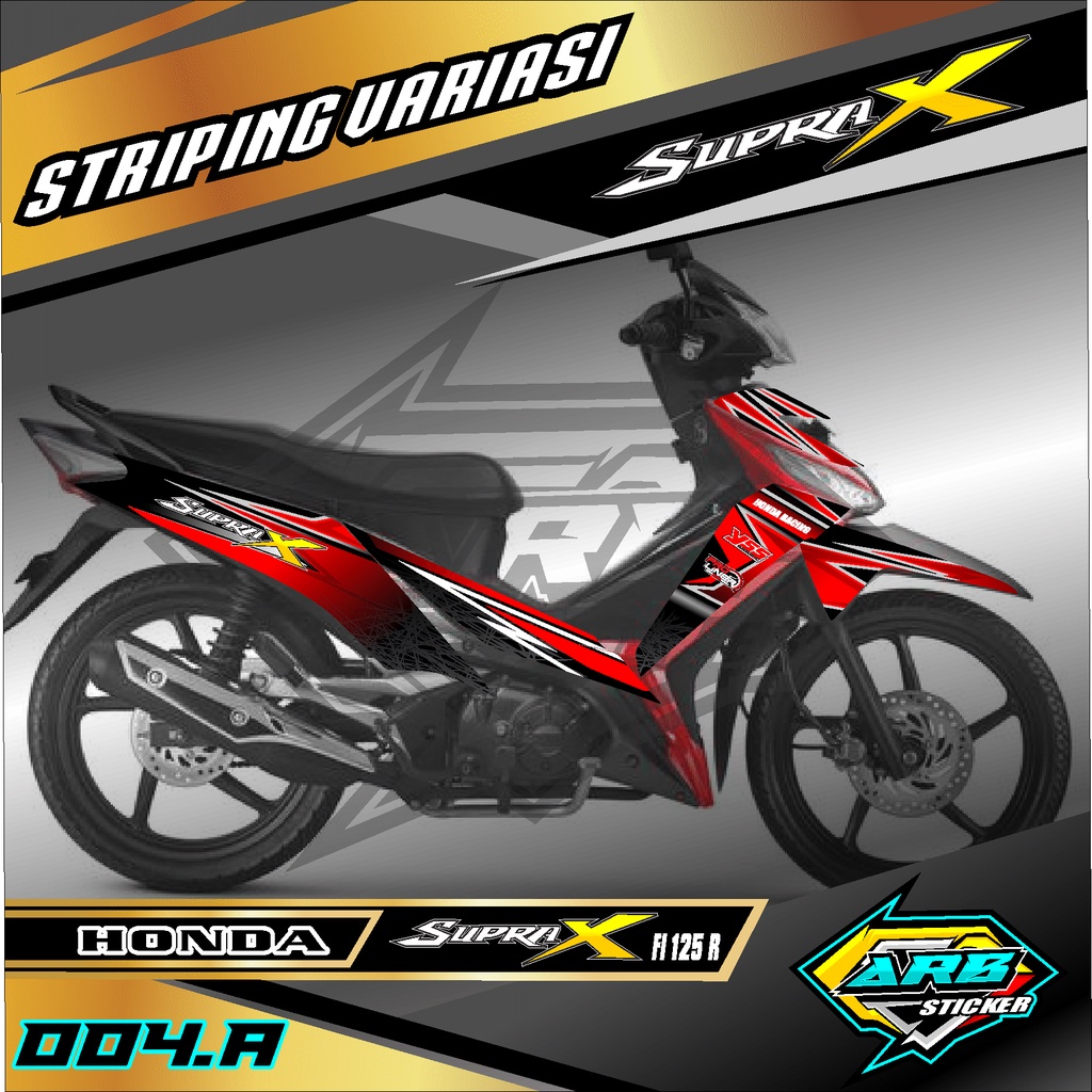 Jual Sticker Striping Supra X 125 Fi - Stiker Lis Variasi Supra X 125 ...