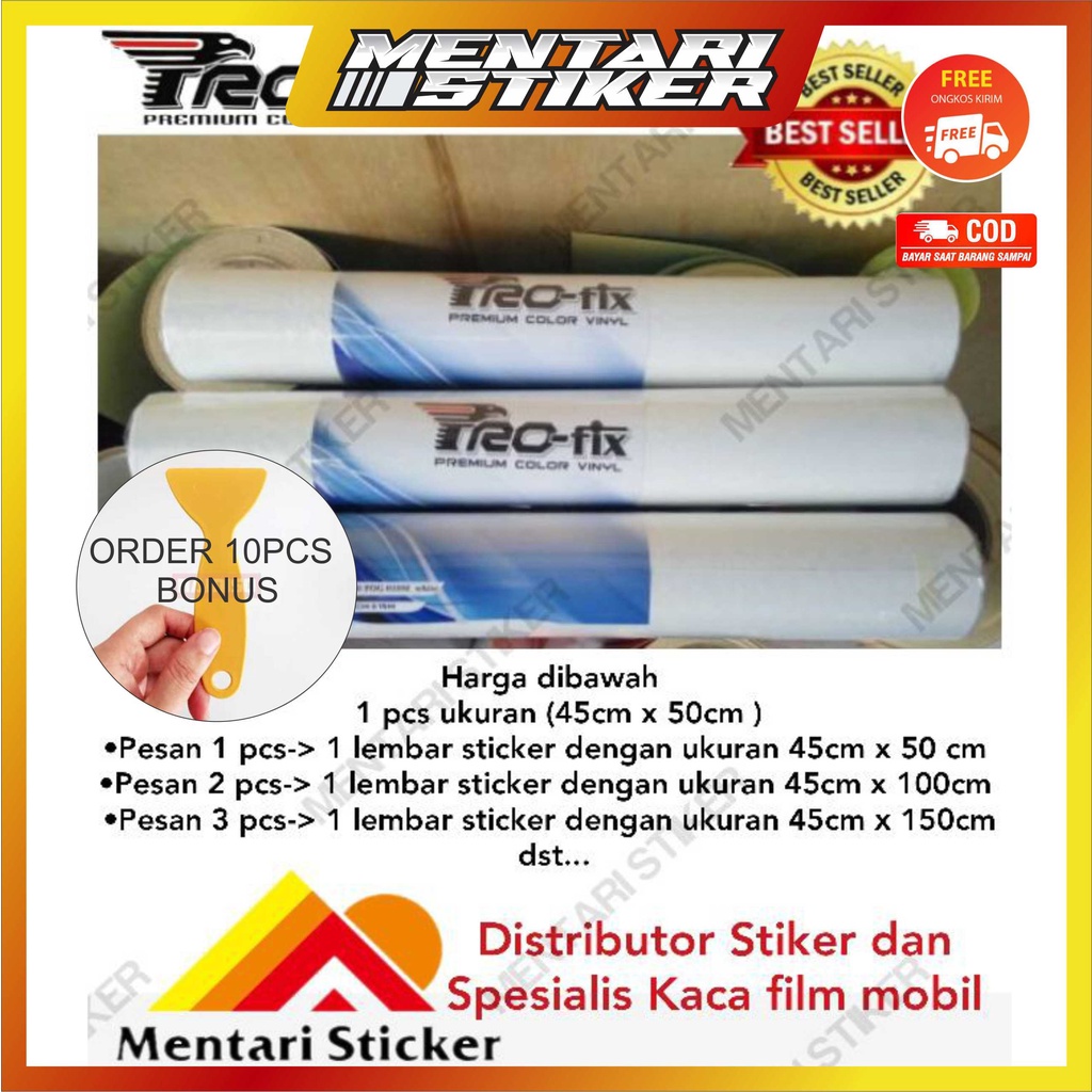 Jual STIKER SKOTLET PUTIH/STIKER PROFIK/SKOTLET MOTOR/STIKER PUTIH ...