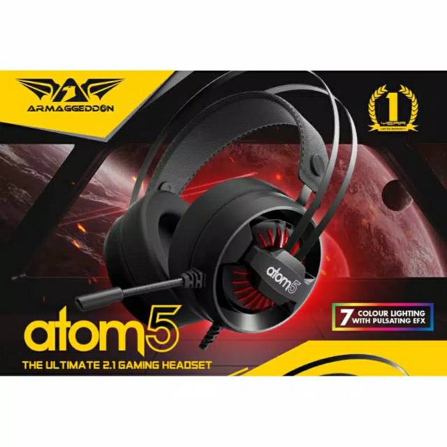 Jual Armaggeddon 2.1 Headset Gaming Atom 5 [ 7 Colour Lightning ...