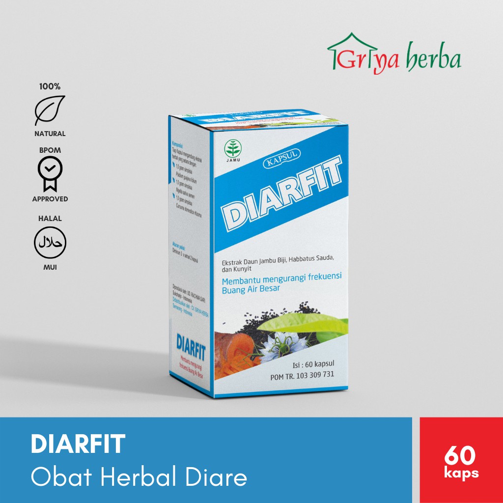 Jual Diarfit Obat Herbal Diare dan Memelihara Kesehatan Pencernaan ...