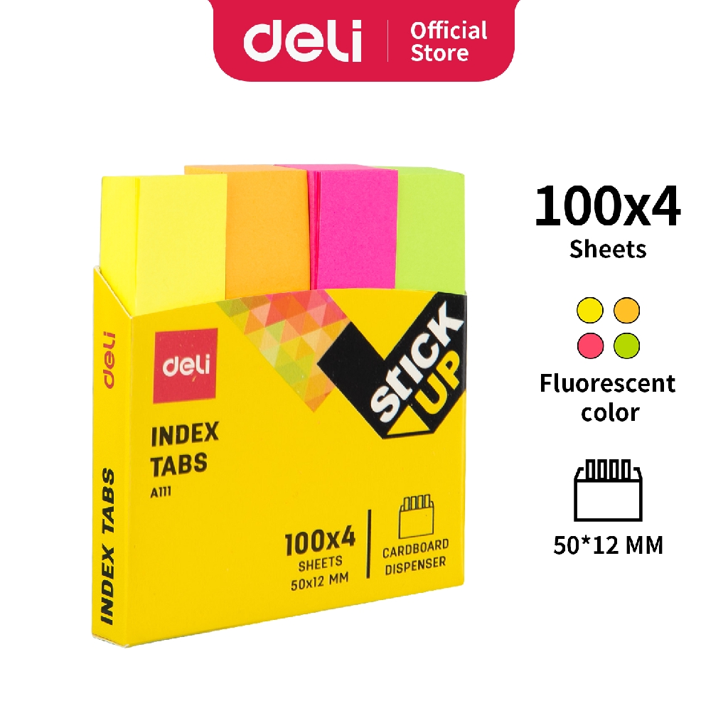 Jual Deli Index Tab Plastik Sign Here 100 sheets EA11402 | Shopee Indonesia