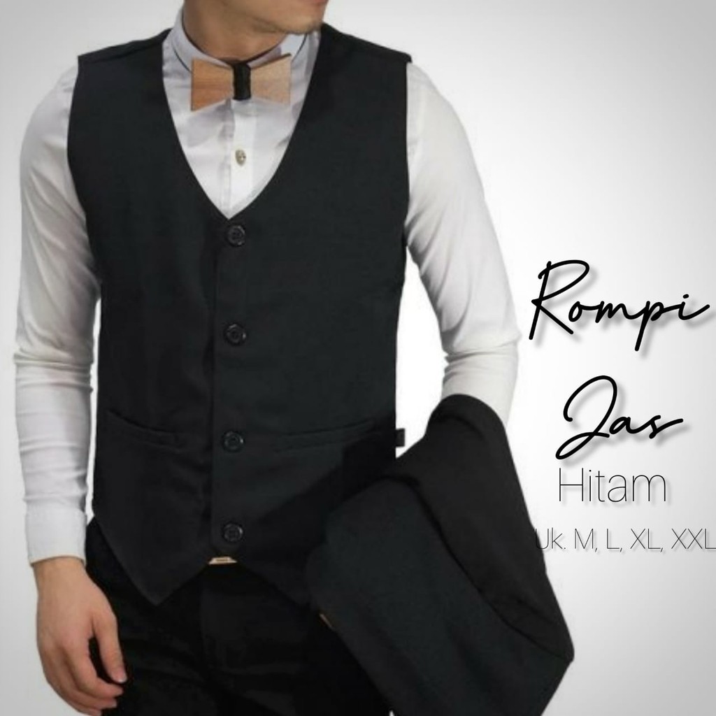 Jual [SIAP KIRIM] Vest Formal / Rompi Jas Blazer Slim Fit | Shopee ...