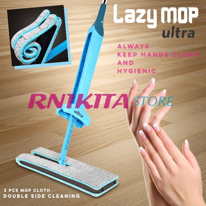 Jual LAZY MOP ULTRA DOUBLE SIDED CLOTH - Alat Pel 2 Sisi dgn Handle Pemeras (KODE 1989) | Shopee ...