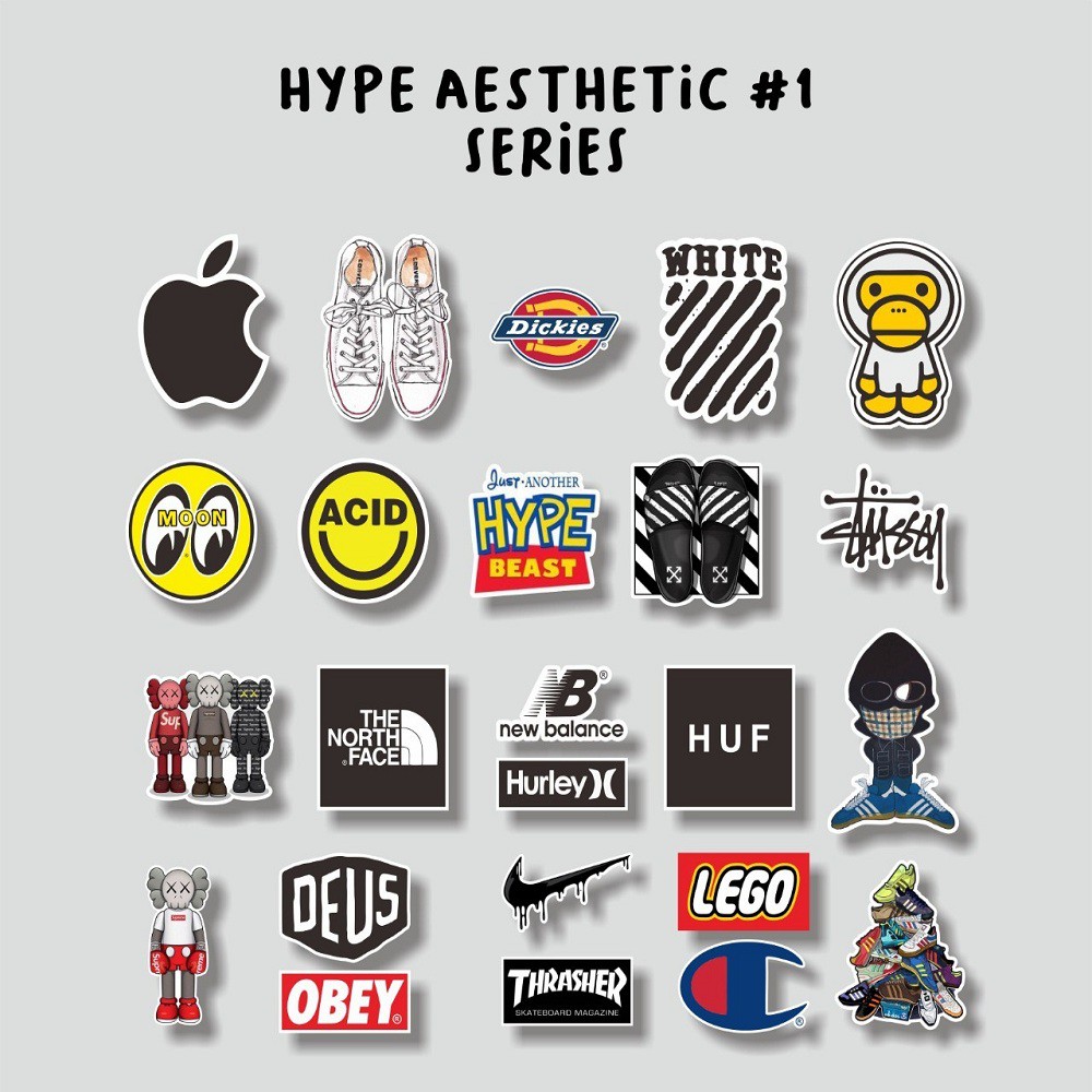 Jual STICKER AESTHETIC HYPEBEAST #1 SERIES CASE HANDPHONE LAPTOP TUMBLR ...