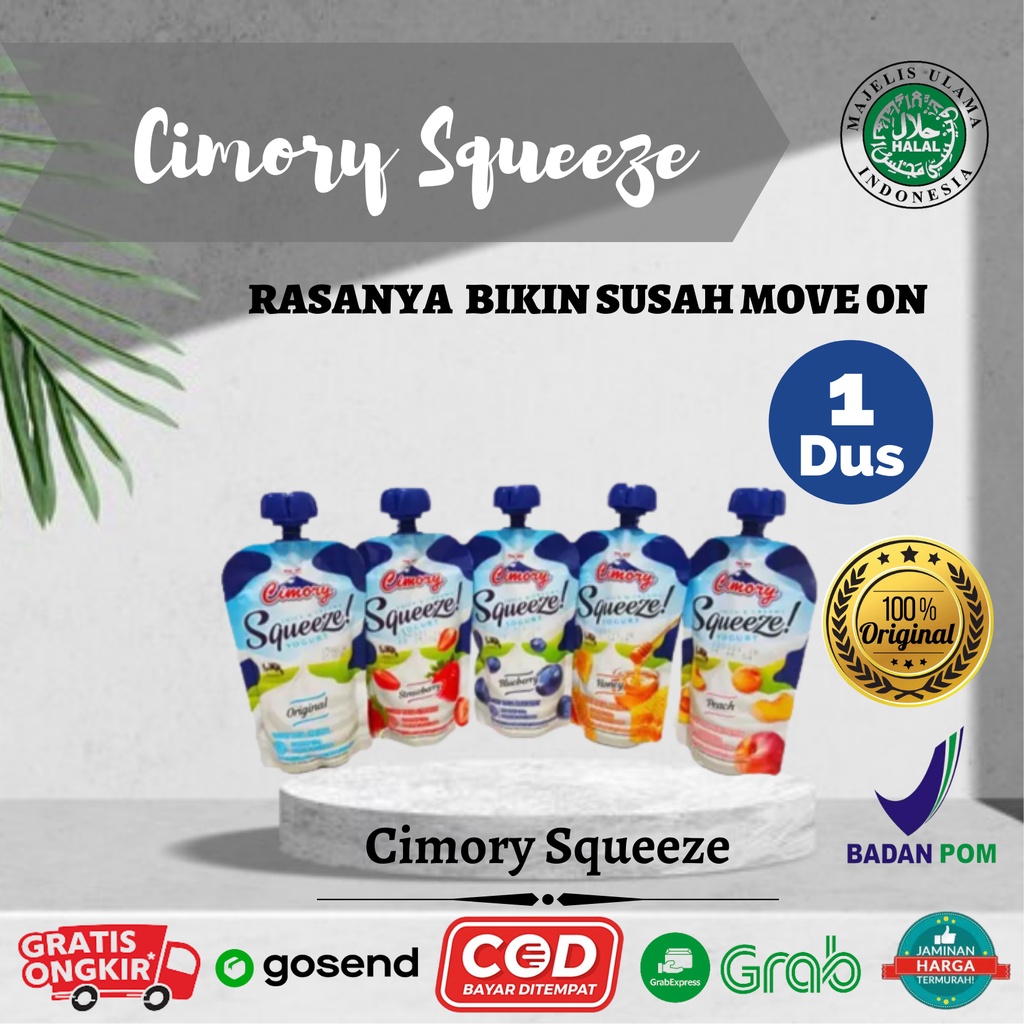 Jual Yogurt Cimory Squeeze Yougert Drink Cimori Squeeze 120 ML 1 Dus ...