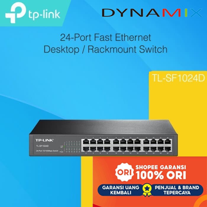 Jual TP-Link TL-SF1024D 24-port 24 port 10/100 Switch Hub Steel Case ...