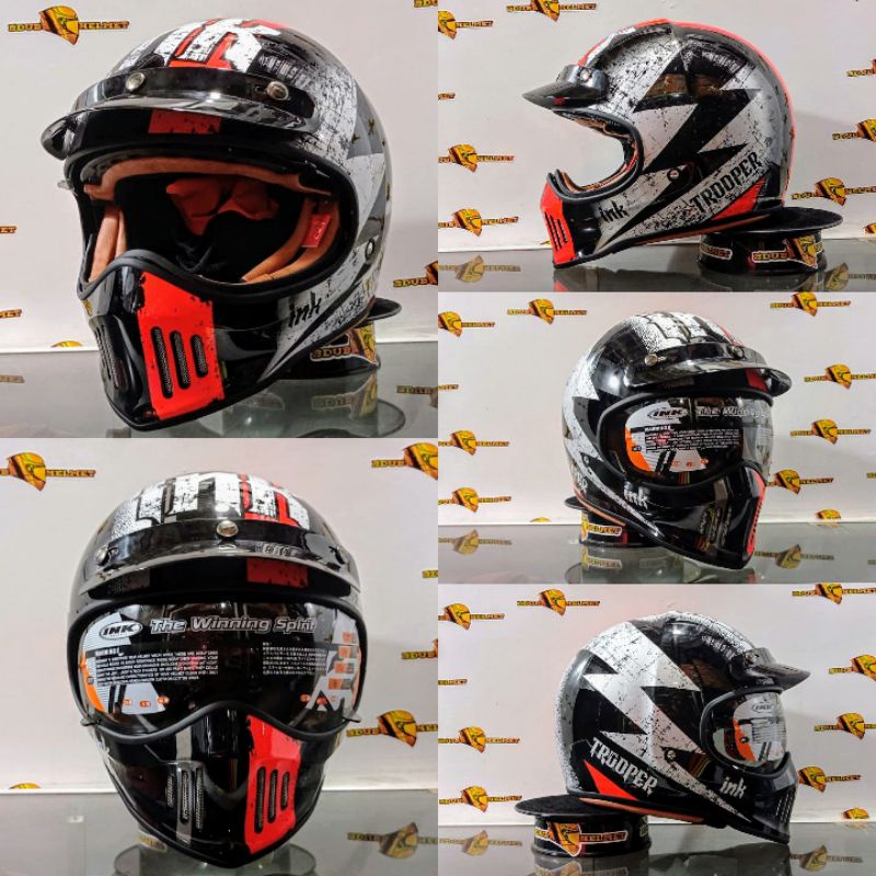 Jual Helm INK TROOPER SOLID Original Fullface | Shopee Indonesia