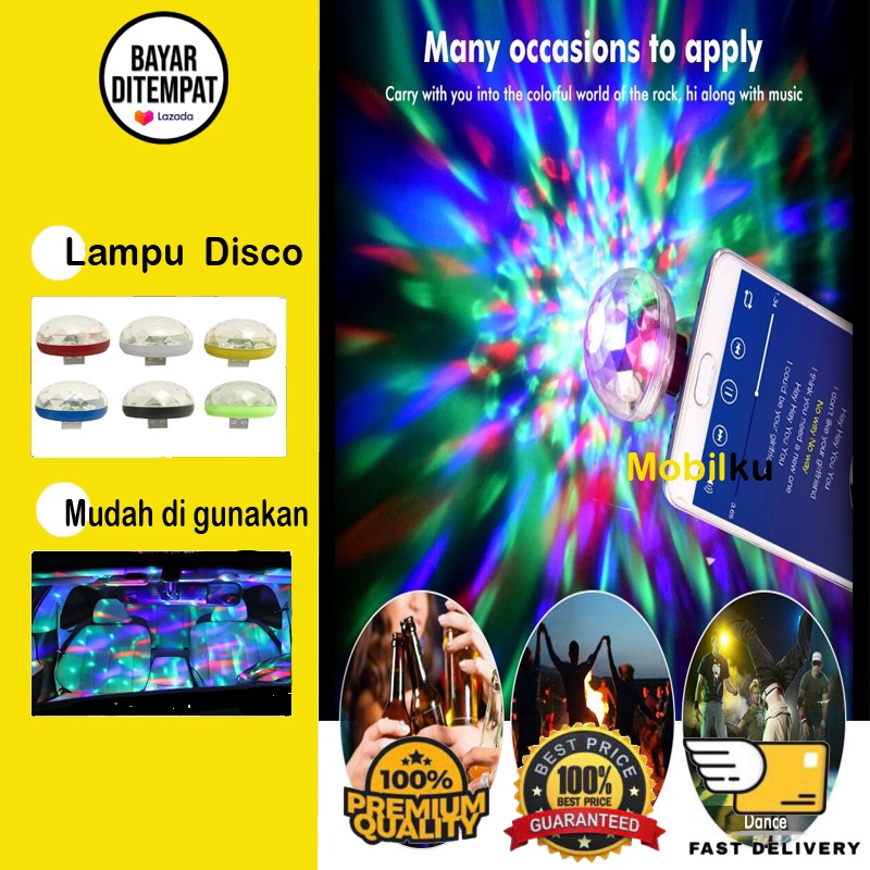 Jual [BISA COD] Lampu Led Rgb Disco Colok Usb Lampu Kabin Mobil ...