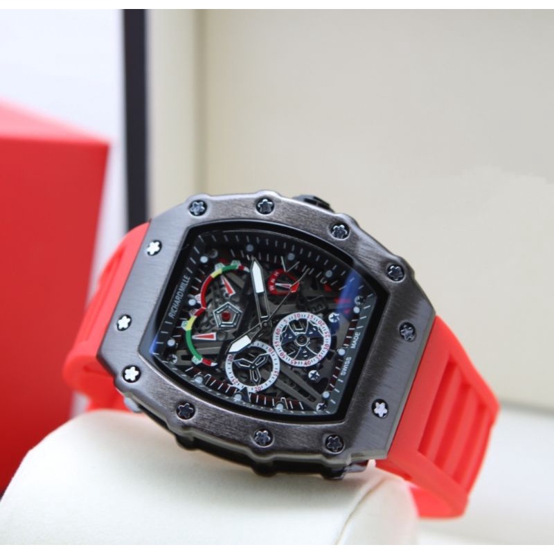 Jual Jam Tangan Pria RM Richard Mile Tali Merah - RM Tali Merah Super ...