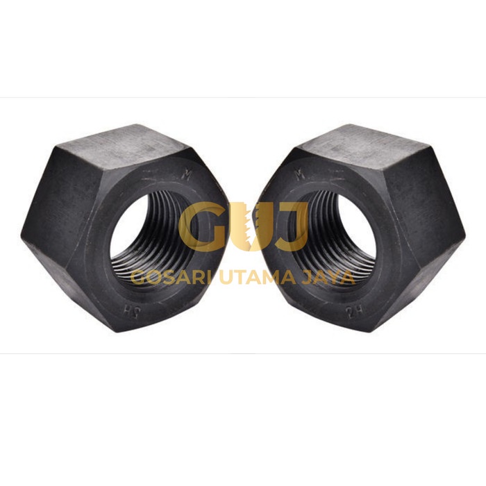 Jual Mur Baja Hitam M12 Grade 8.8 Pitch 1,75 Kunci 19 - HEX NUT | Shopee Indonesia
