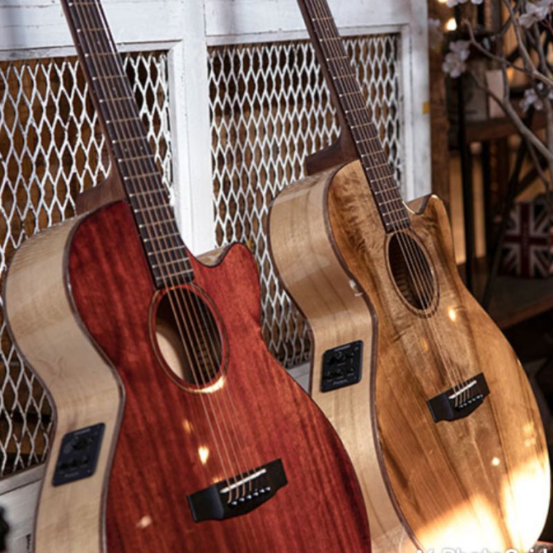 Jual CORT - Electric / Acoustic guitar (-BAG) SFX-MYRTLEWOOD-NAT/BR ...