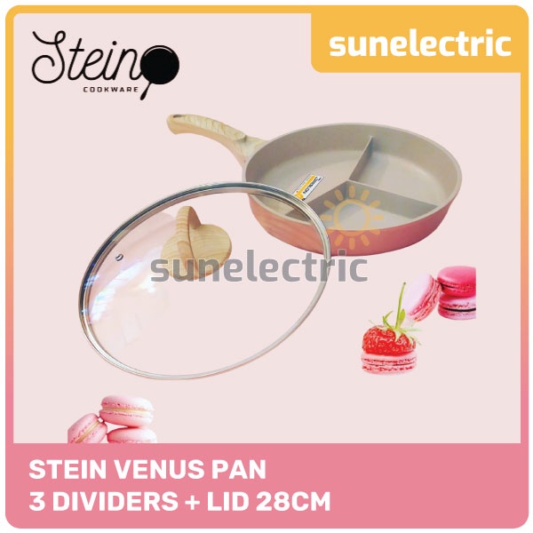 Jual STEIN Cookware VENUS Pan 3 Dividers 28cm / Panci Sekat 3 / Greblon ...