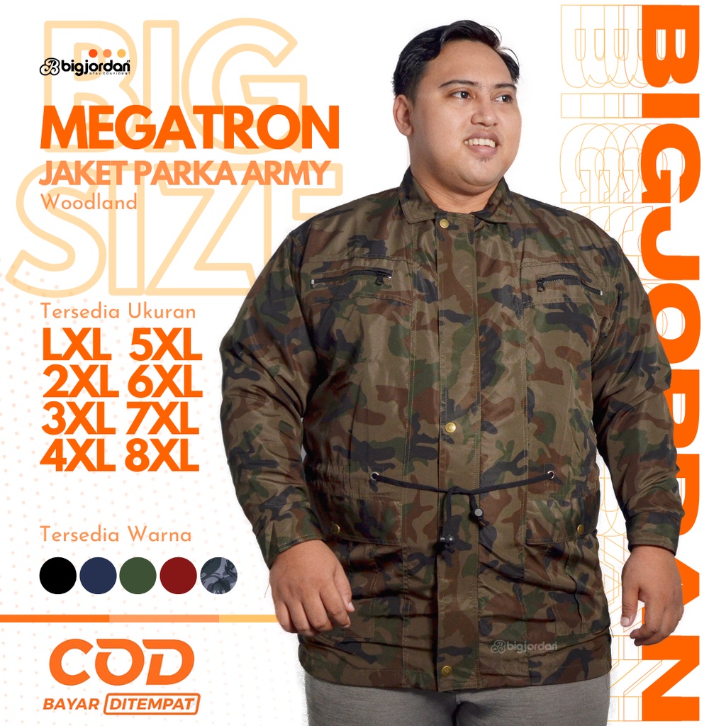 Jual Jaket parka jumbo jaket parka big size 3XL-8XL BigJordan | Shopee ...