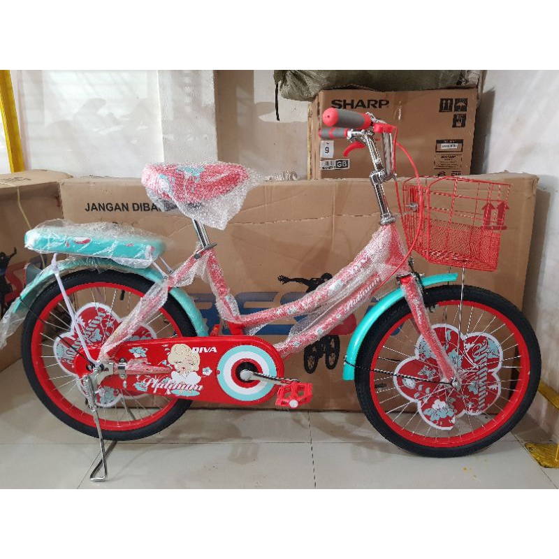 Jual Sepeda Mini 20 inch PLATINUM ( Warna Merah / Tosca ) | Shopee ...