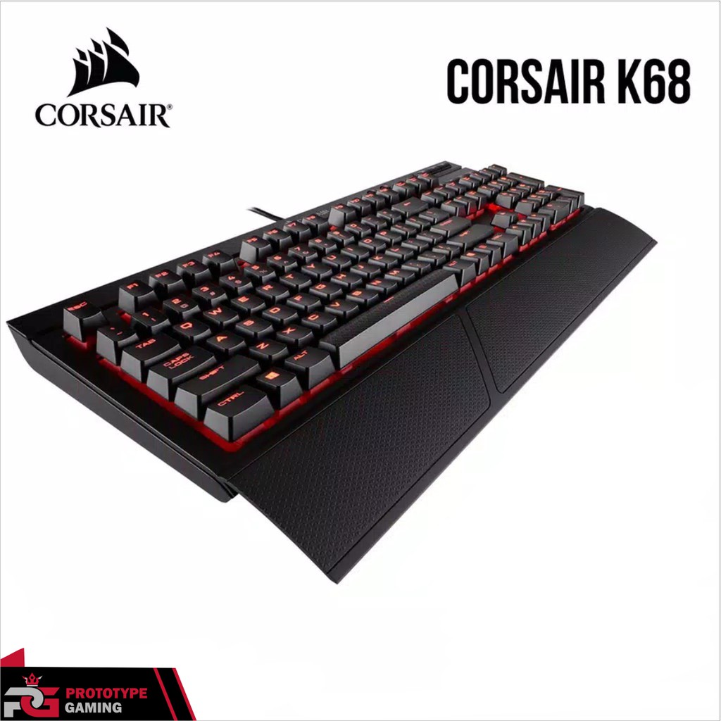 Jual Corsair K68 Mechanical Gaming Keyboard CherryMX - Blue Red Switch | Shopee Indonesia