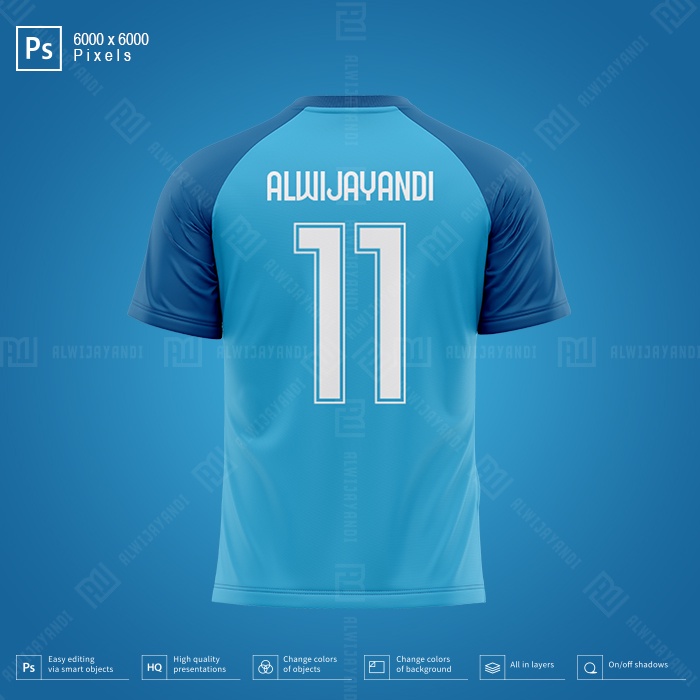 Jual MOCKUP JERSEY ONECK - RESOLUSI 6000x6000 Pixels (BACK) | Shopee ...