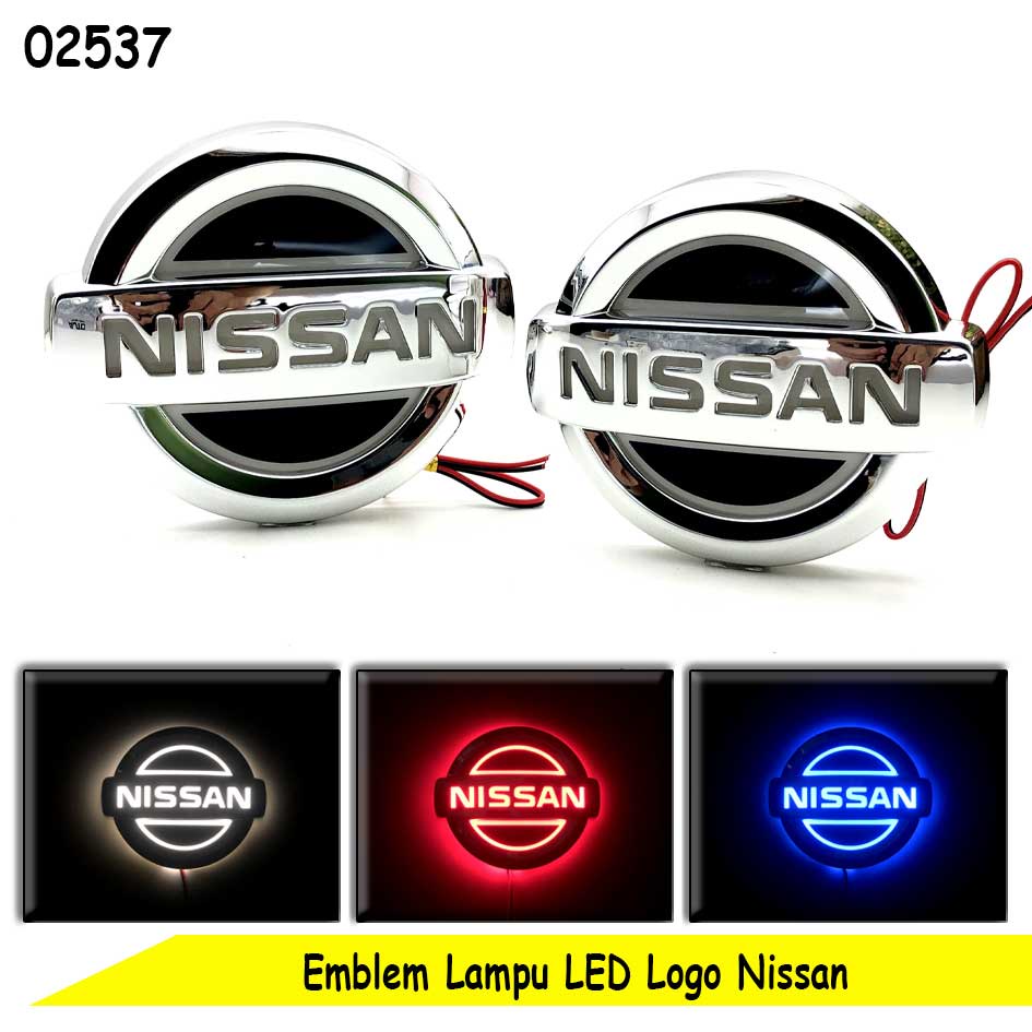 Jual HIGH QUALITY Emblem Mobil Lampu Car Logo LED Nissan Emblem Lampu ...