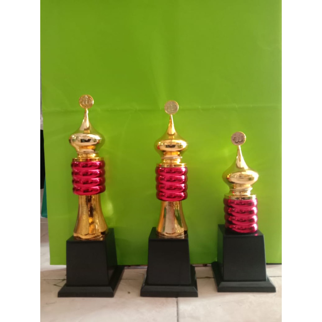 Jual PIALA/TROPHY MURAH SET 123 GLOD COSTUM UNTUK LOMBA SEKOLAH HARI IBU PRAMUKA CLASS MEETING ...