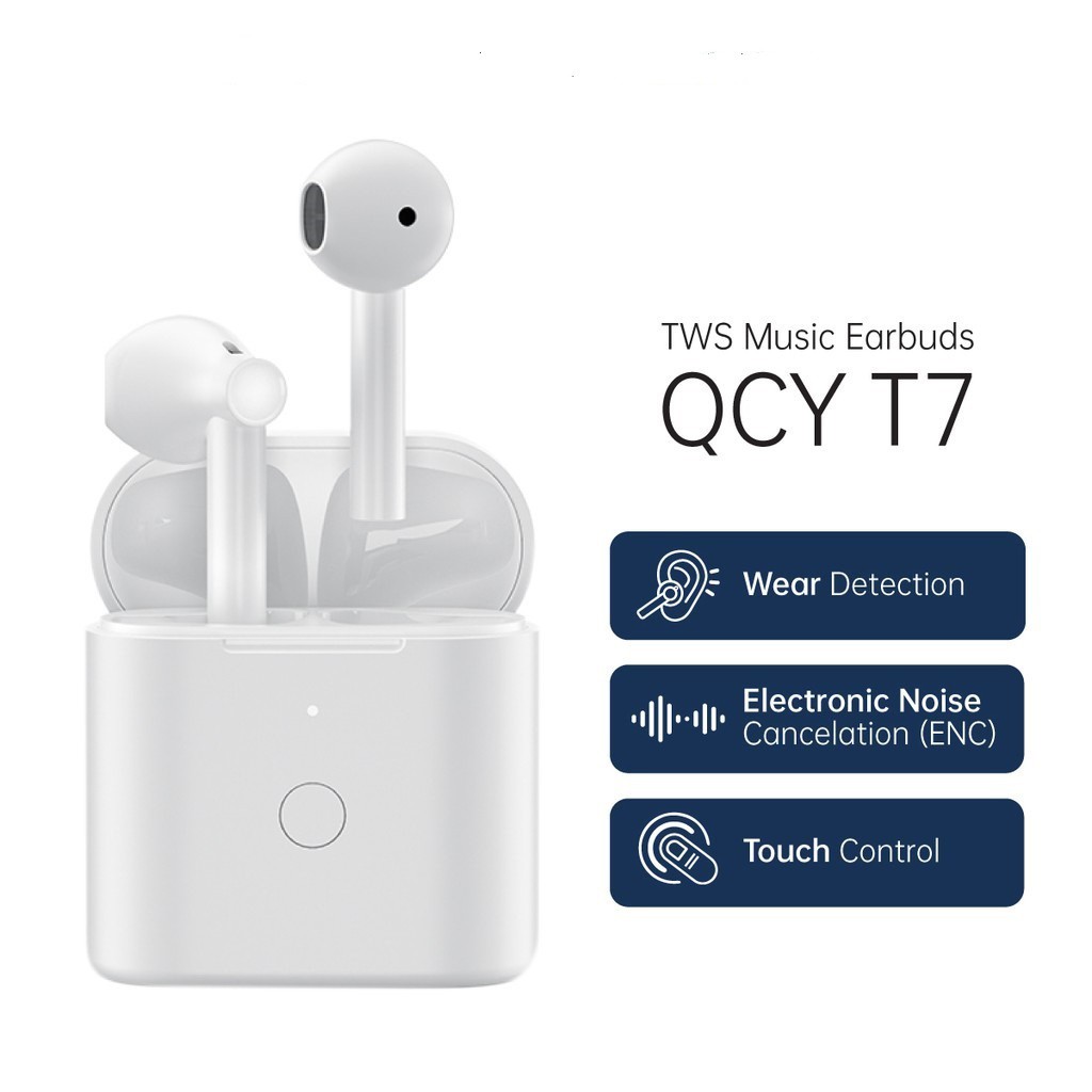 Jual QCY T7 - Wireless Bluetooth 5.0 Earphone In-Ear TWS with Storage ...