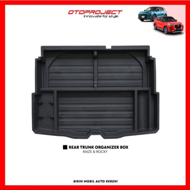 Jual Rear Trunk Organaizer Box Bawah Mobil Toyota Raize Daihatsu Rocky ...