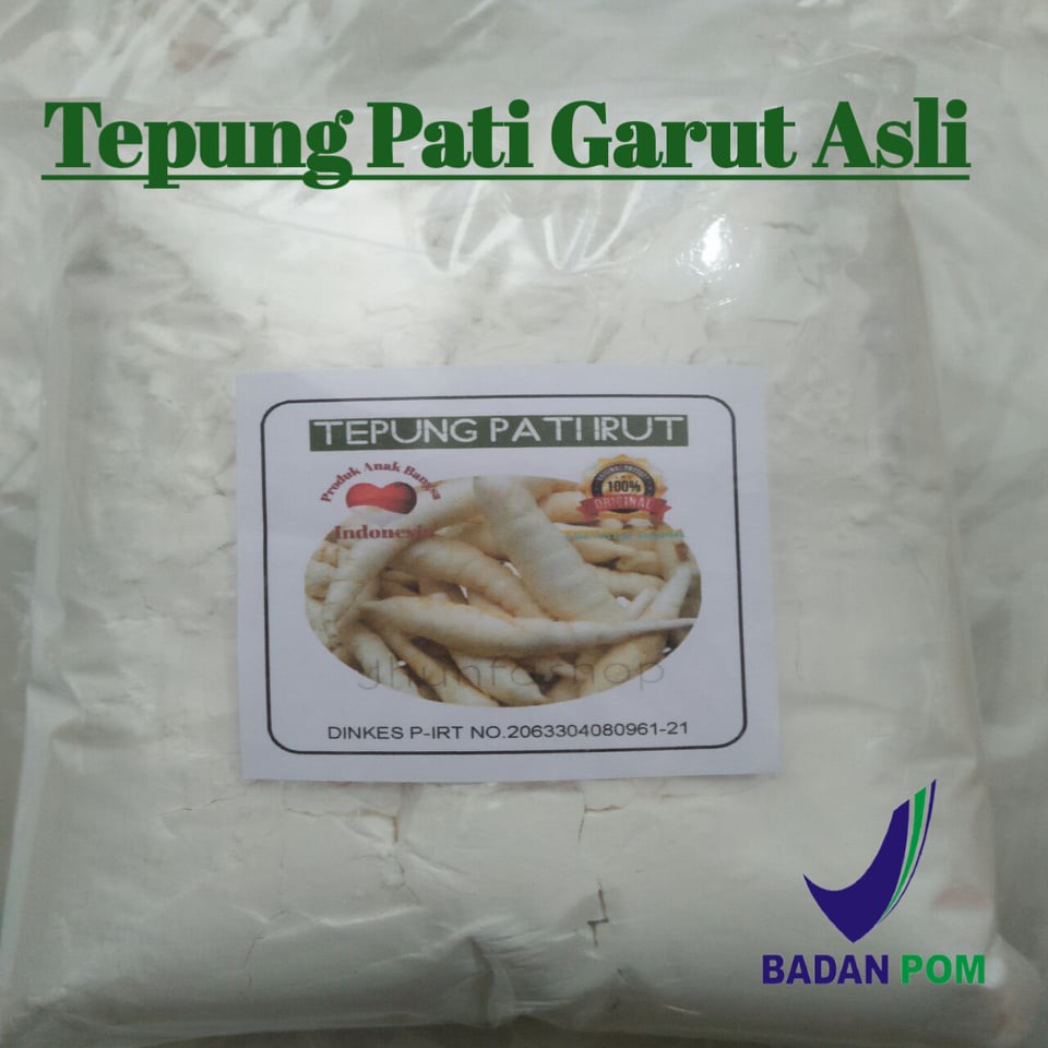 Jual Tepung garut pati irut umbi angkrik asli 1kg obat maag asam ...