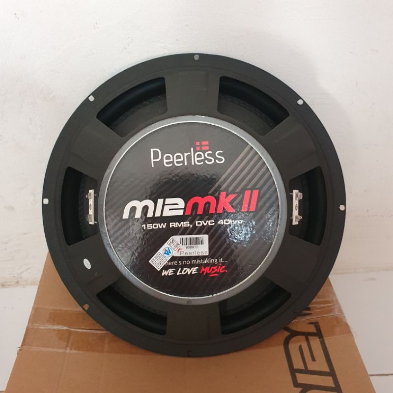 Jual Subwoofer single coil Peerless M12 MKII 12 inch | Shopee Indonesia