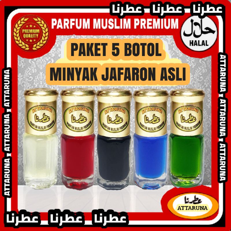 Jual Paket 5 botol minyak japaron putih merah jakfaron hitam biru ...