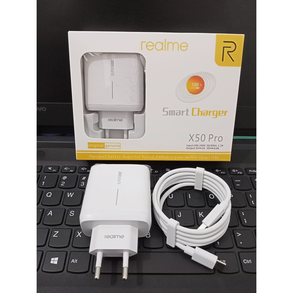 Jual Charger Realme Smart Charger Super Vooc X50Pro 65W Original 100% ...