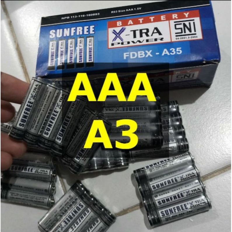 Jual Baterai AAA A3 4pcs | Shopee Indonesia