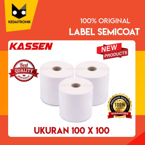 Jual NEW KASSEN LABEL SEMICOAT 100 X 100 (500PCS) | Shopee Indonesia