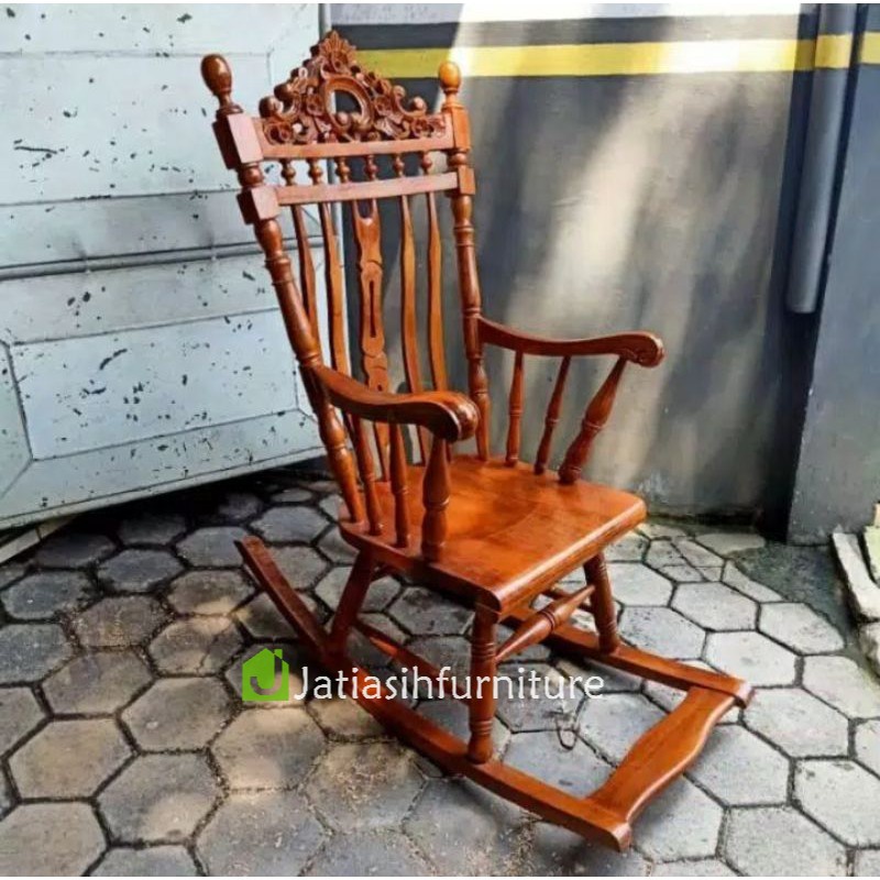 Jual Rocking wood chair , kursi goyang ukir | Shopee Indonesia