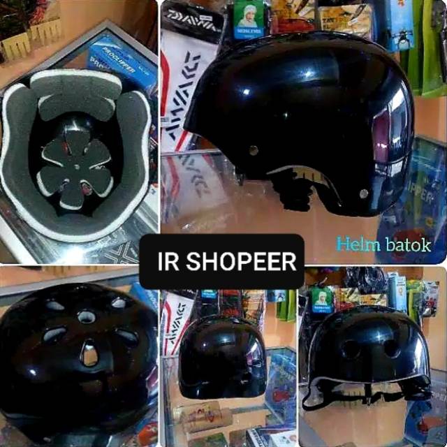 Jual Helm Batok Sepeda Hitam Glossy | Shopee Indonesia