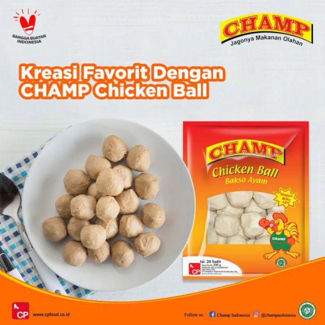 Jual Bakso Ayam Champ Chicken Ball 200Gram/500Gram | Shopee Indonesia