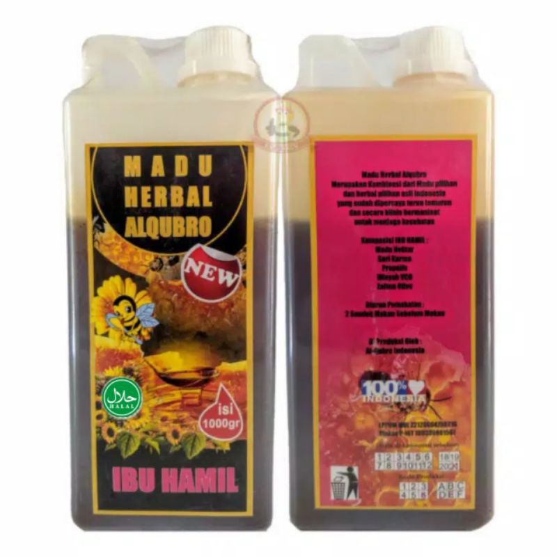 Jual Madu Herbal Ibu Hamil & Ibu Menyusui Asli Al Qubro 1 Kg | Shopee ...