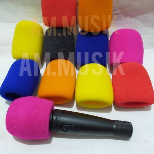 Jual SPON MIC WARNA WARNI BAHAN TEBAL BUSA MICROPHONE | Shopee Indonesia