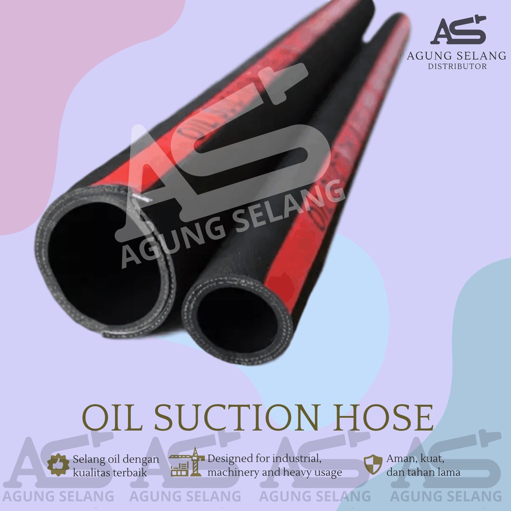 Jual Selang Karet Hitam 5" inch Selang Oil Angin Rubber Hose 5 inch ...