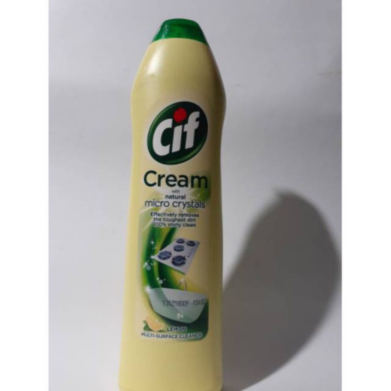 Jual Cif Cream Multi Surface Cleaner LEMON 500 ml | Shopee Indonesia