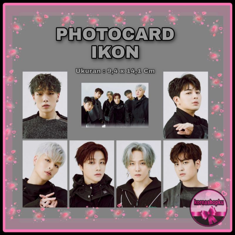 Jual PHOTOCARD IKON BIG SIZE 9,4 x 14,1 CM UKURAN BESAR KPOP | Shopee ...
