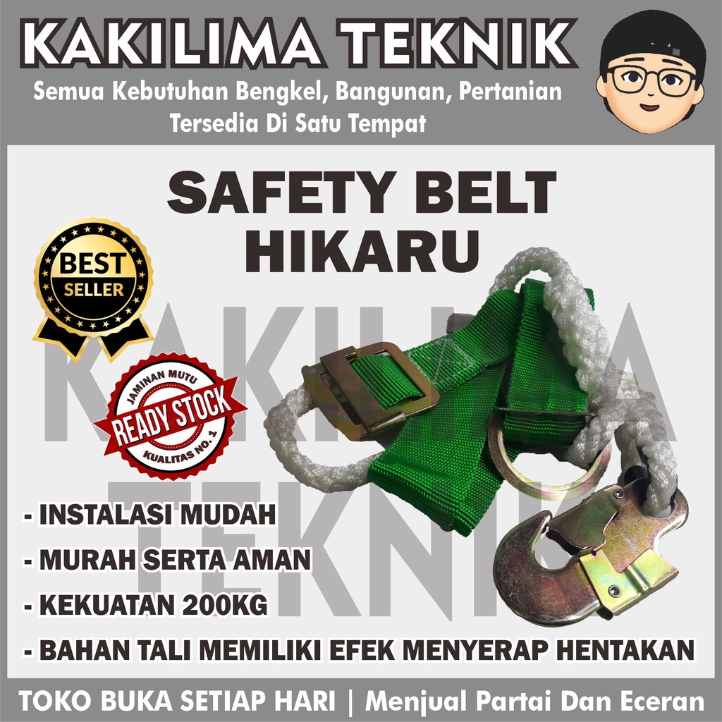 Jual Hikaru Safety Belt Pengaman Sabuk Tali Pengaman Keselamatan Kerja ...