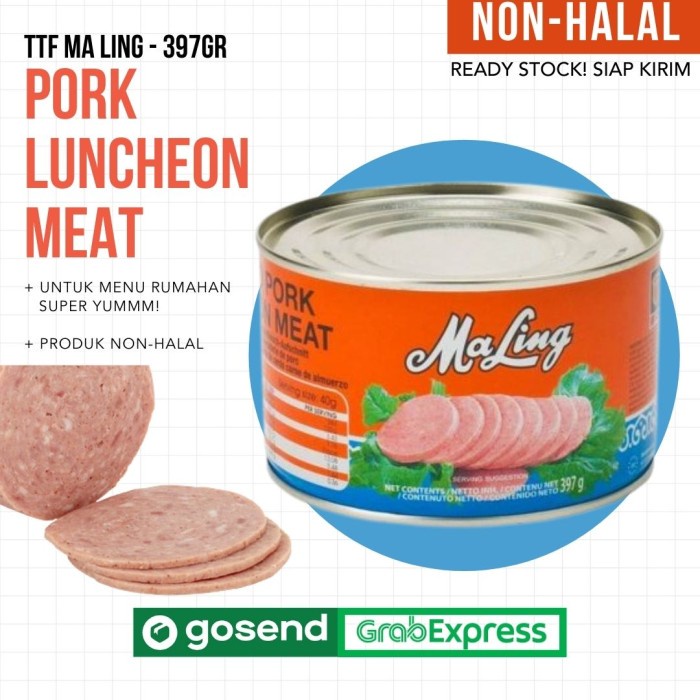 Jual Maling Pork Luncheon Meat Kaleng 397gr TTS (Daging Ham Babi Kaleng ...