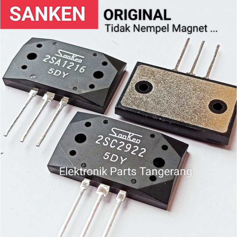 Jual TRANSISTOR SANKEN 2SA1216 2SC2922 ORIGINAL (SATU SET) TRANSISTOR SANKEN 2SC2922 ASLI ...