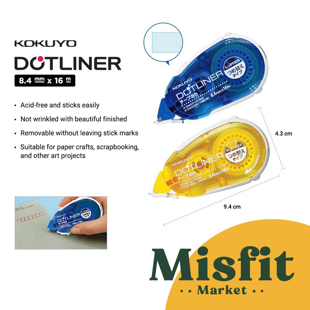 Jual KOKUYO Dotliner Adhesive Double Sided Tape Roller Lem Pita Glue | Shopee Indonesia