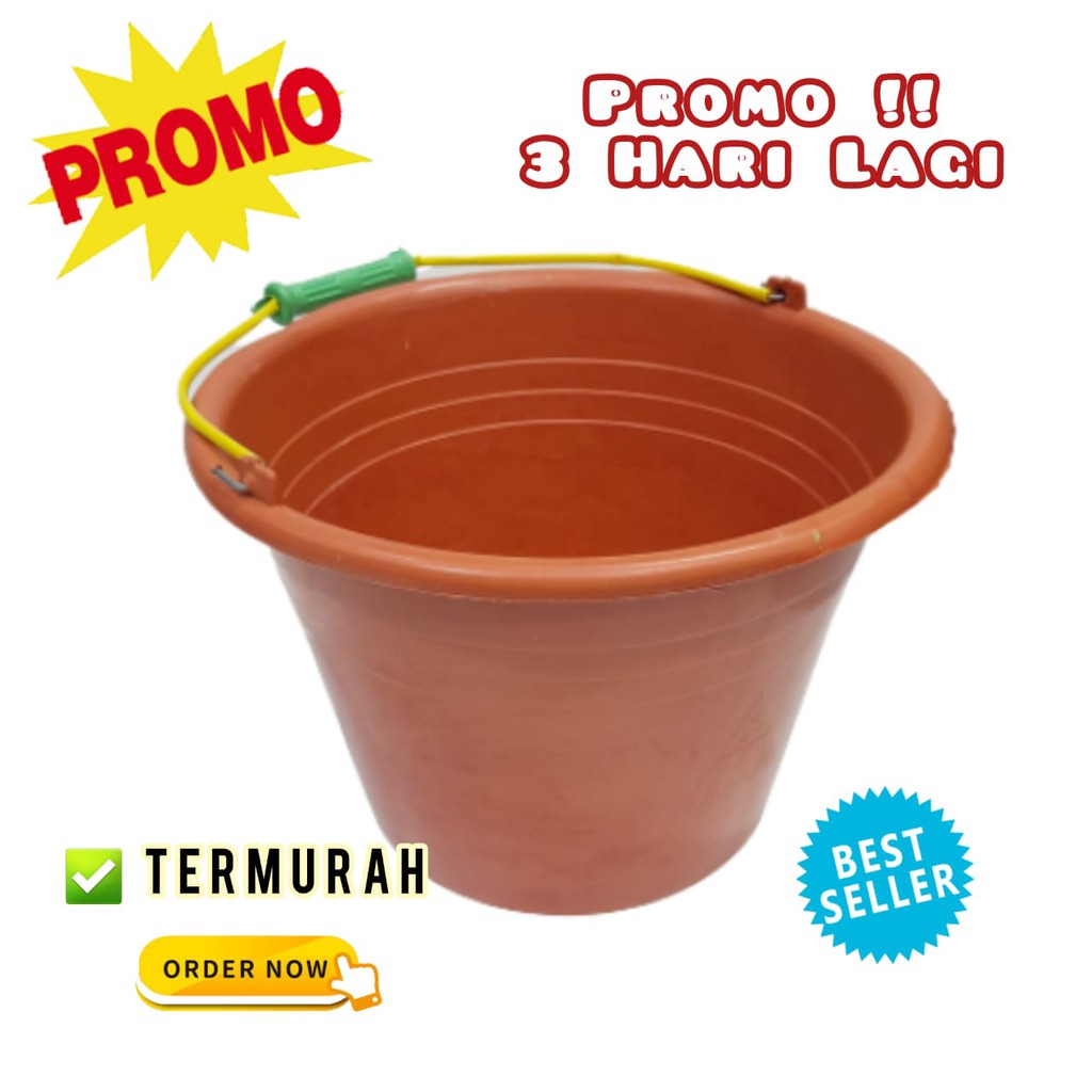Jual Ember Cor Bangunan Plastik Pvc Orange Oren Jumbo Besar | Shopee ...