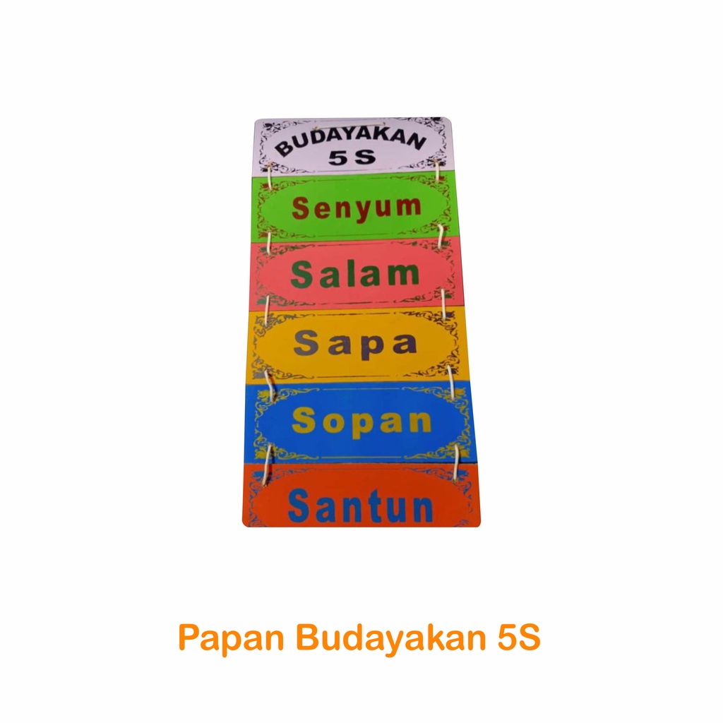 Jual Papan Budayakan 5S | Shopee Indonesia