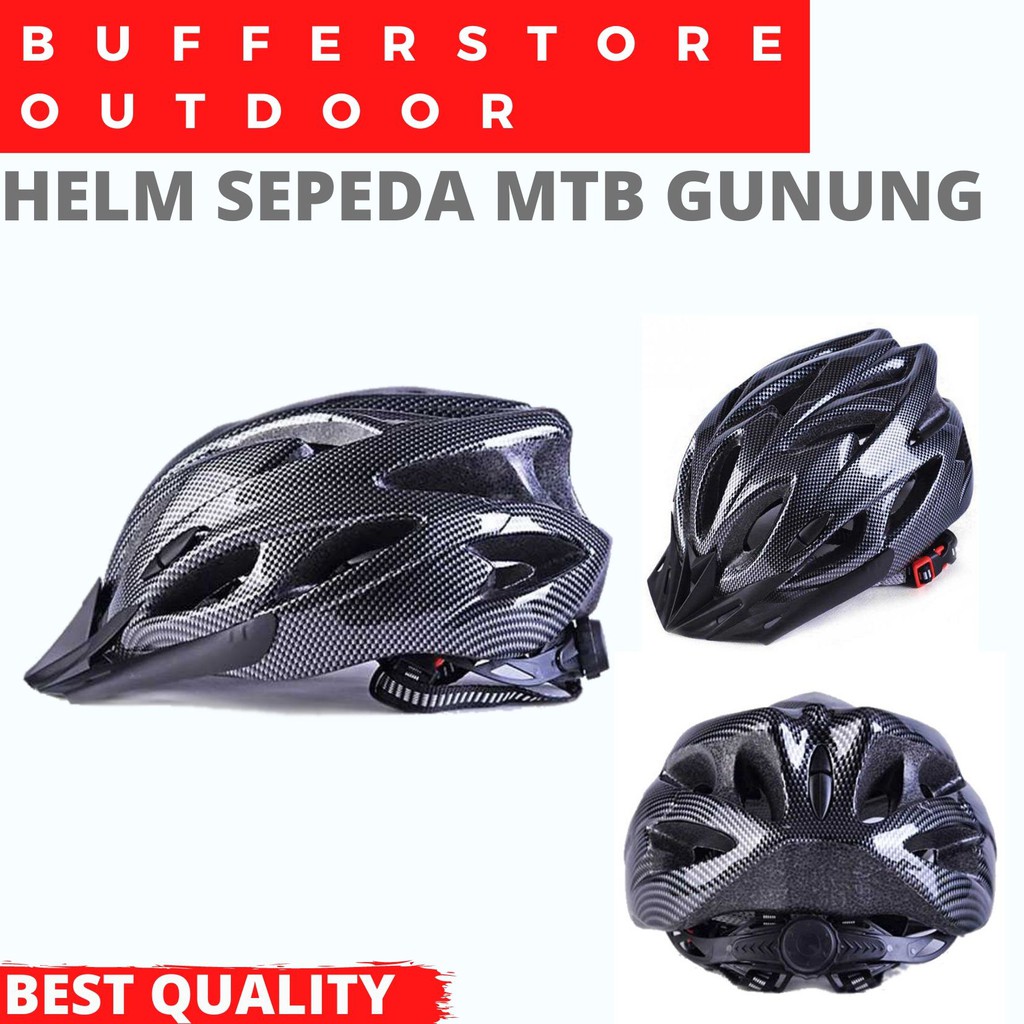 Jual helm sepeda carbon mtb gunung lipat roadbike | Shopee Indonesia