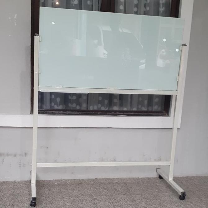Jual glass board standing 60 120 Cm Putih | Shopee Indonesia