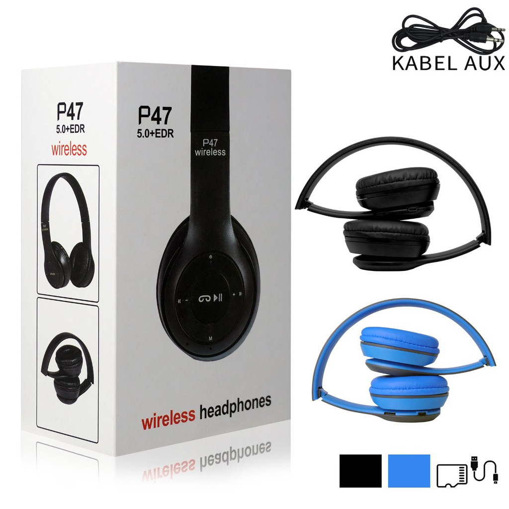 Jual P47 Headset Bluetooth Wireless / Headphones Bluetooth P47 | Shopee ...