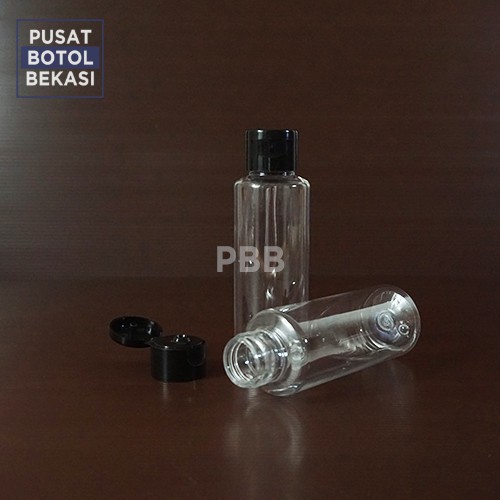 Jual BOTOL PET RF 100 ML / FLIPTOP HITAM | Shopee Indonesia