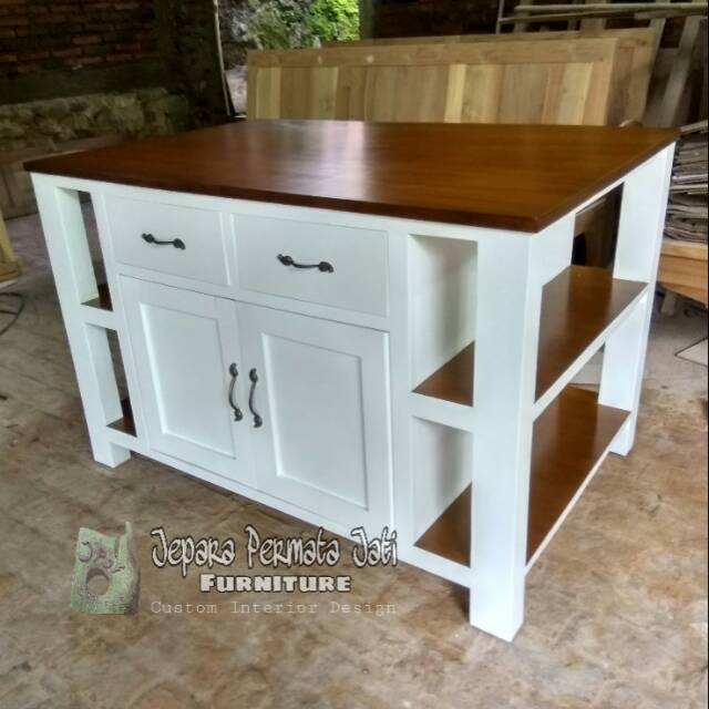 Jual Meja bar / meja dapur / isand table / meja makan / bupet dapur ...