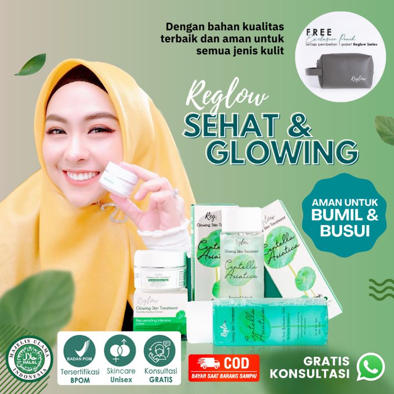 Jual PAKET REGLOW Skin Care Glowing Pemutih / Acne Pria Wanita Original ...